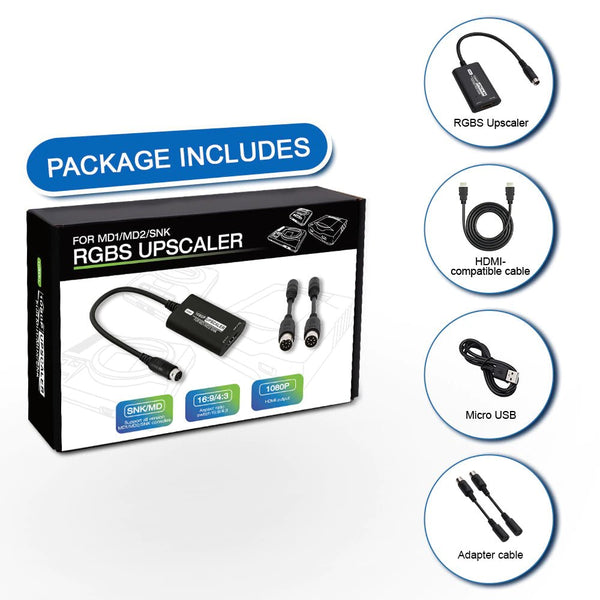 HDMI adapter / omvormer voor Sega Mega Drive 1 / Mega Drive 2 ...