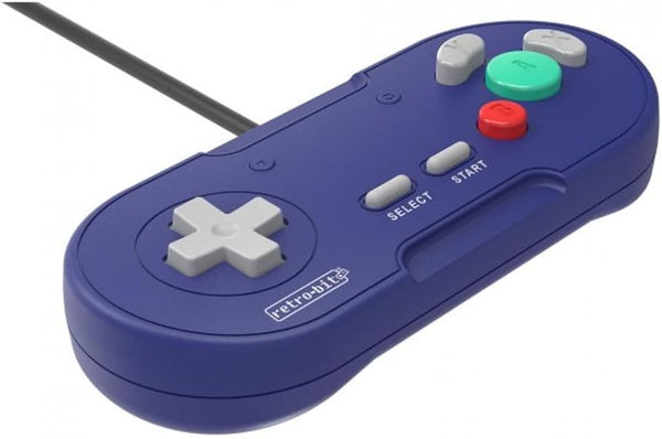 Retro-Bit Legacy Gamecube Wired Controller indigo - Gamesellers.nl