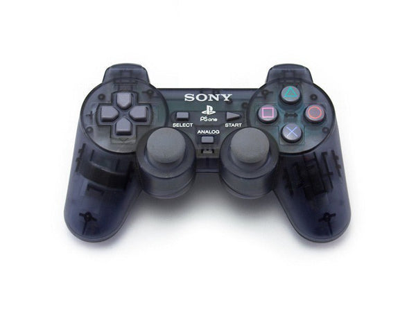 Sony Playstation 1 / PSX / PSOne Dual shock controller Transparant Bla ...